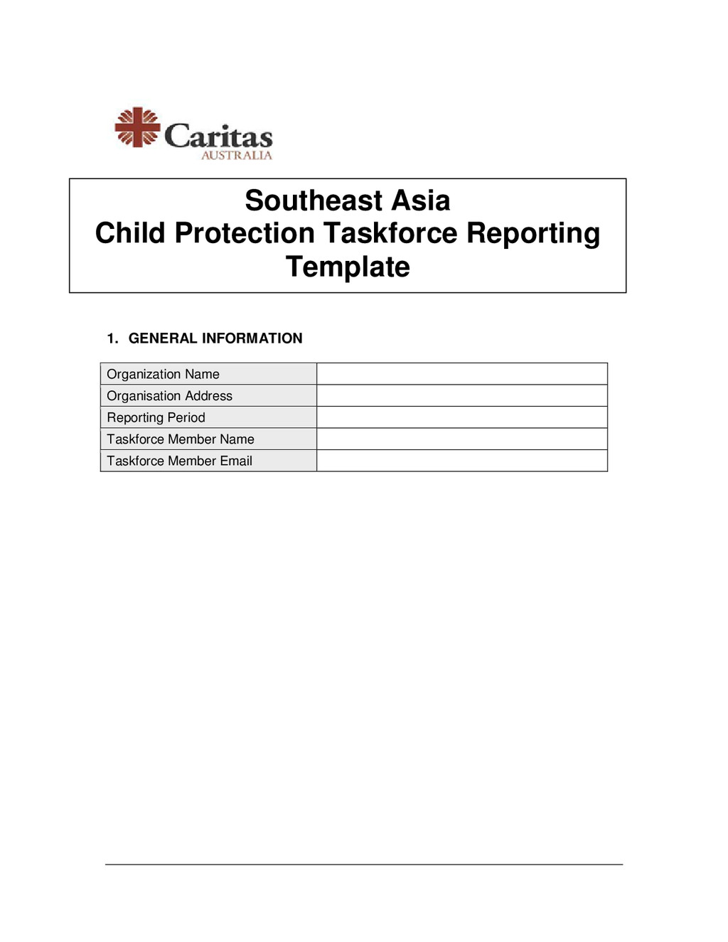 Child Protection Taskforce Reporting Template - Speaker Deck